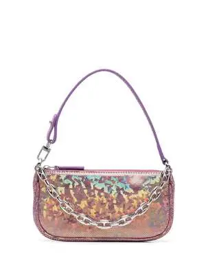 By Far Mini Rachel Hologram Shoulder Bag - Purple