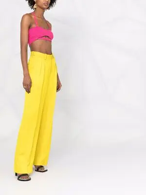 Jacquemus Ribbed-knit Crop Top - Pink