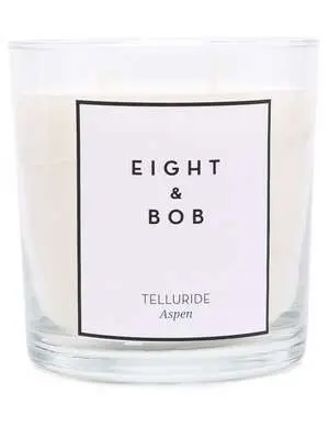 EIGHT & BOB Telluride Wax Candle And Holder - White
