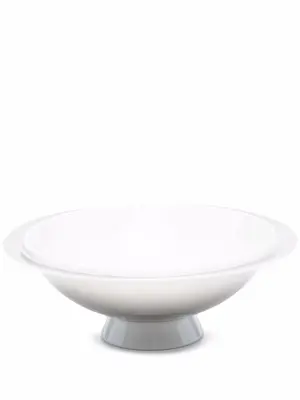 SIEGER BY FÜRSTENBERG Treasure Platinum Medium Bowl Cloche - White
