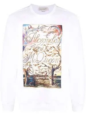 Alexander McQueen Graphic-print Sweatshirt - White