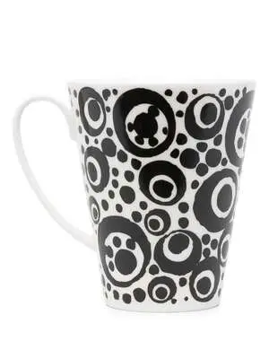 10 CORSO COMO Printed Porcelain Mug - Black