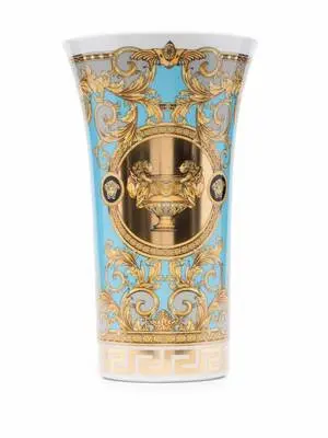 Versace Barocco-print Porcelain Vase