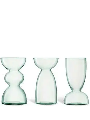 LSA INTERNATIONAL Canopy Trio' Vase Set Of Three - White