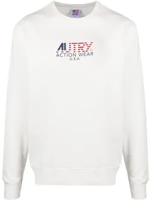 AUTRY Logo-print Cotton Jumper