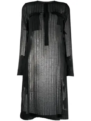 SAPIO Striped Sheer Oversized T-shirt