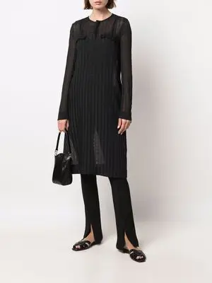 SAPIO Striped Sheer Oversized T-shirt