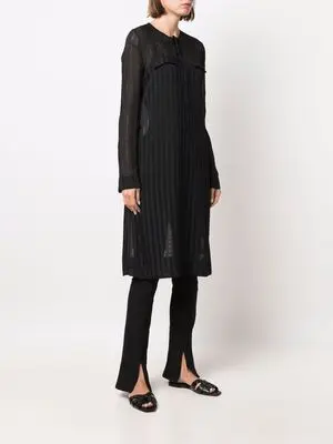 SAPIO Striped Sheer Oversized T-shirt