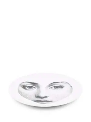 FORNASETTI Heart Face Ceramic Plate