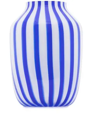 HAY Juice Striped Vase - Blue