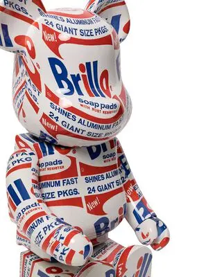 MEDICOM TOY X Andy Warhol Brillo Be@rbrick 1000% Figure - Red