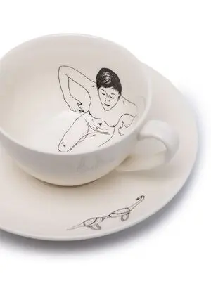 POLSPOTTEN Undressed Ceramic Tea Set