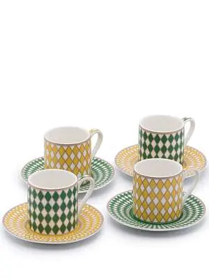 POLSPOTTEN Set Of 4 Espresso Set - Yellow