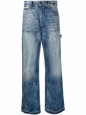 Amiri Bleached-wash Jeans - Blue
