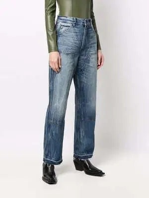 Amiri Bleached-wash Jeans - Blue
