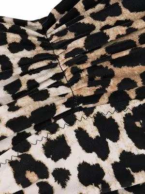 GANNI Leopard-print One-piece Swimsuit