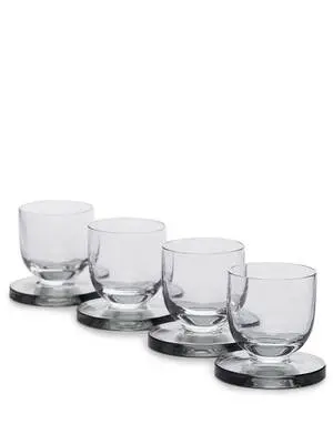 TOM DIXON Set Of Four Puck Shot Glasses - Neutrals