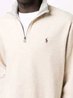 Polo Ralph Lauren Logo Patch Zip Pullover