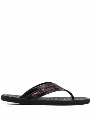 Corneliani Logo Thong Sandals