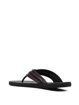 Corneliani Logo Thong Sandals