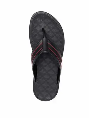 Corneliani Logo Thong Sandals
