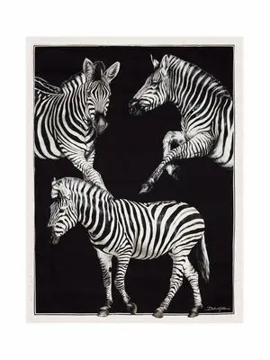 Dolce & Gabbana Zebra-print Silk Quilt Blanket