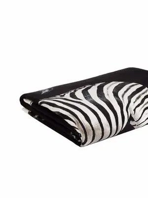 Dolce & Gabbana Zebra-print Silk Quilt Blanket