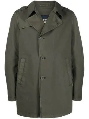 Herno Single-breasted Lightweight Jacket - Green
