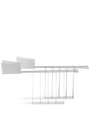 ALESSI Plissé Michelle De Lucchi Toaster Racks Set - Silver