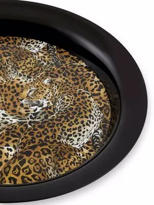 Dolce & Gabbana Leopard-print Metal Tray