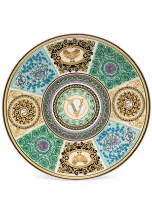 Versace Barocco Mosaic Porcelain Plate - Gold