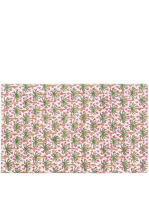 LES-OTTOMANS Palm Tree Cotton Tablecloth - Pink