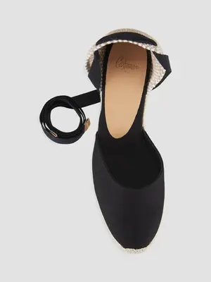 CastaÑer Carina Espadrille Wedges - Black
