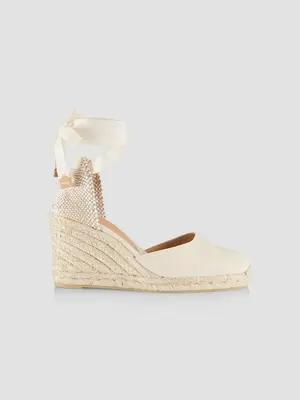 CastaÑer Carina Espadrille Wedges - Ivory