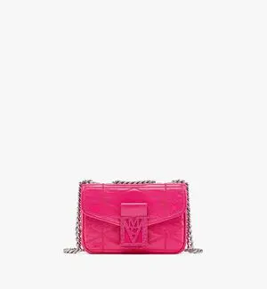 Mcm Travia Quilted Shoulder Bag