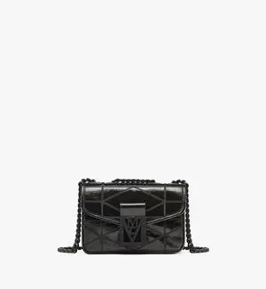 Mcm Travia Quilted Shoulder Bag