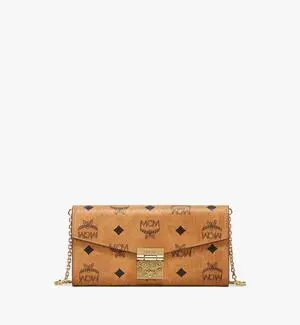 Mcm Tracy Crossbody Wallet - Cognac