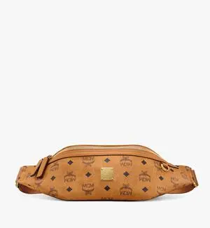 Mcm Fursten Belt Bag In Visetos Monogram - Cognac