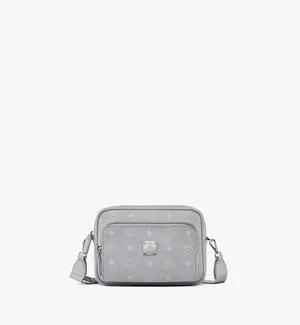Mcm Aren Crossbody Bag Misty Gray Visetos