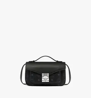 Mcm Tracy Crossbody In Visetos - Black