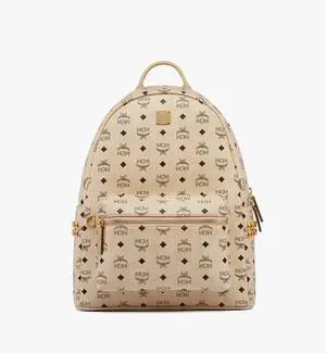 Mcm Stark Side Studs Backpack - Beige