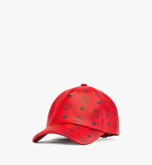 Mcm Visetos Cap Candy Red