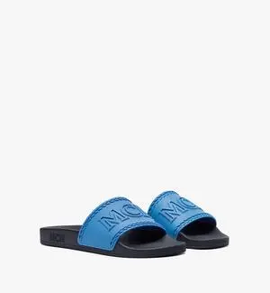 Mcm Big Logo Rubber Slides
