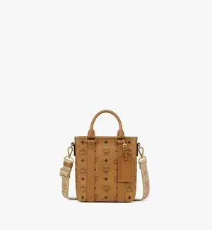 Mcm Visetos Aren Tote - Cognac