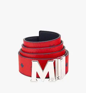 Mcm MCM Claus Reversible Belt Candy Red
