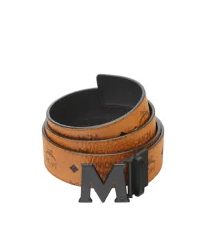 Mcm MCM Claus Reversible Belt Cognac / Black