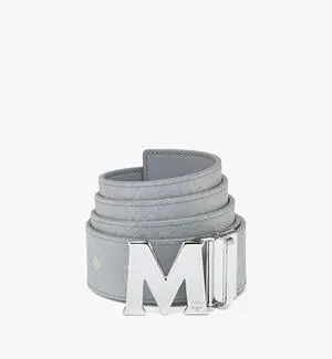 Mcm MCM Claus Reversible Belt Misty Gray/silver