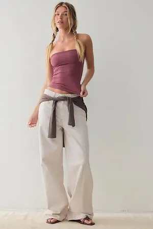 Free People The Carrie Tube Top - Plum Shadow