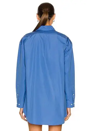 Miu Miu Poplin Shirt In Blue