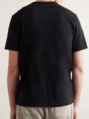 JAMES PERSE Luxe Lotus Slim-fit Cotton-jersey T-shirt - Black